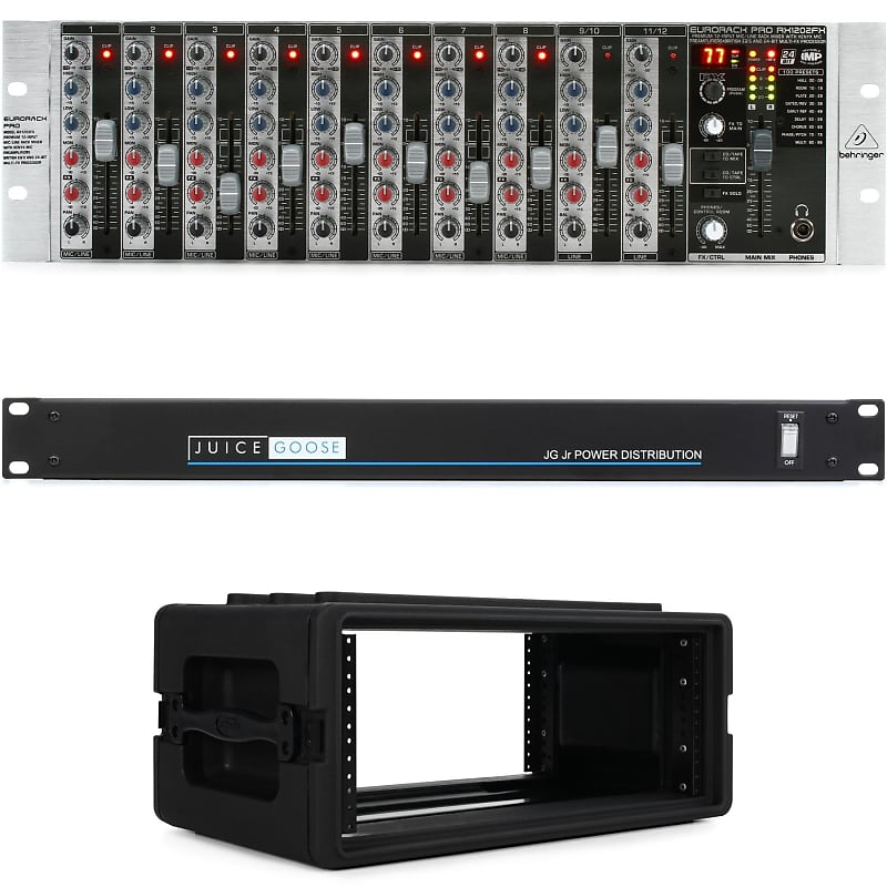 Behringer Eurorack Pro RX1202FX Rackmount Mixer with Effects | Reverb