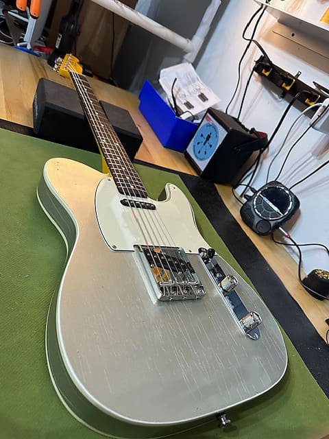 MJT '60s Telecaster Custom 2023 - Aged Inca Silver | Reverb