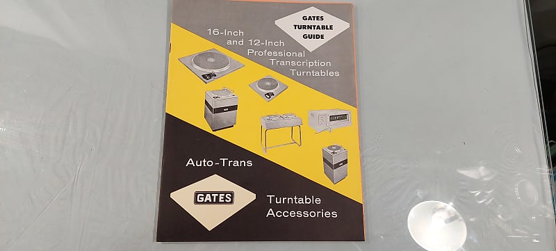 Gates TURNTABLE GUIDE 1960 | Reverb