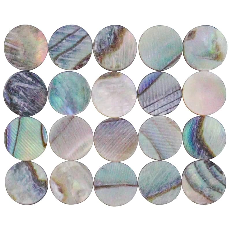 20Pcs Natural Abalone Shell Inlay Fingerboard Dots Fretboard | Reverb