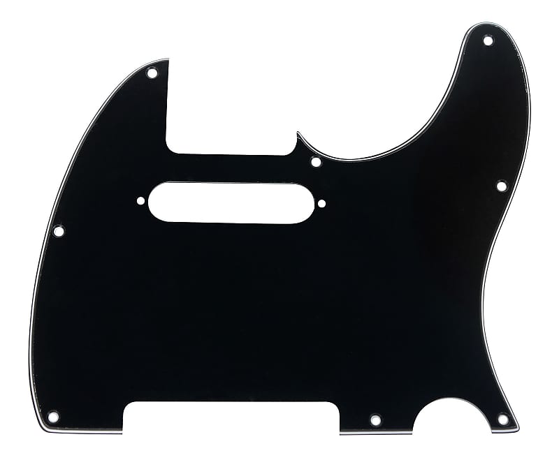 920D Custom Black 3 Ply T Style Cut Pickguard for S Style | Reverb