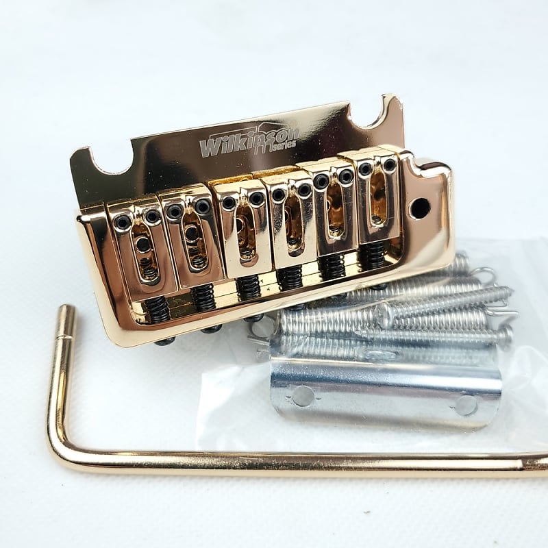 Wilkinson Privot Tremolo Bridge WOV08 2 post Gold for Strat | Reverb