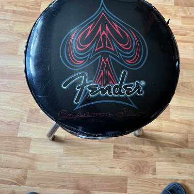 Fender 24” Stool (Custom Shop Spade Logo) - Black | Reverb