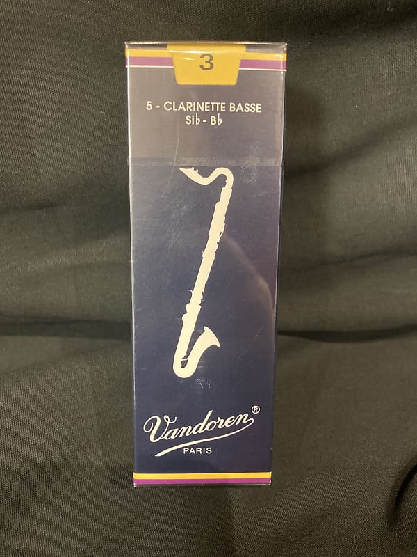 Vandoren Blue Box 3 Bass Clarinet Reeds (Box of 5) | Reverb