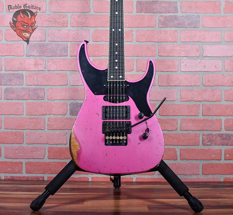 Jackson USA Custom Shop SL HSS FR Soloist Platinum Pink Nitro | Reverb