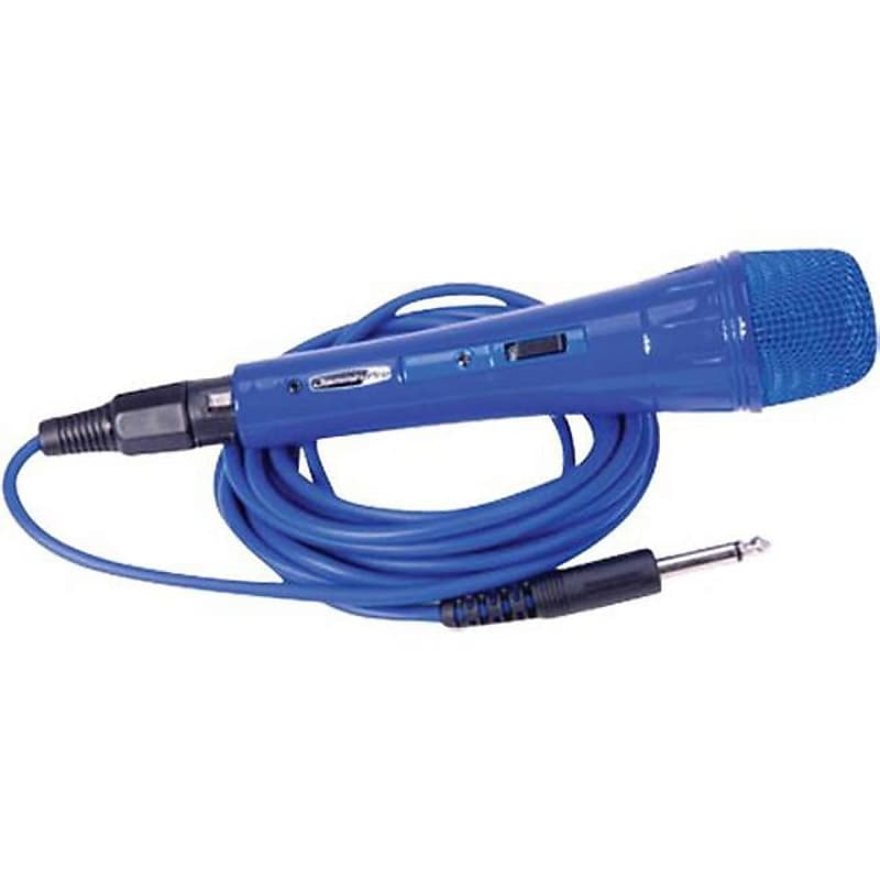 Jammin Pro COLOR Mic 017 Wired Dynamic Microphone, Blue | Reverb