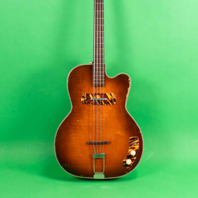 Kay Bass Guitar 1950's Sunburst K-162 Howlin Wolf Bass | Reverb