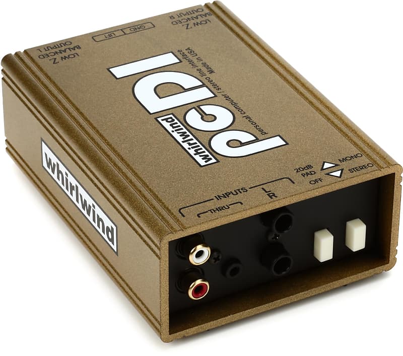 Whirlwind pcDI 2-channel Passive A/V Direct Box (2-pack) | Reverb