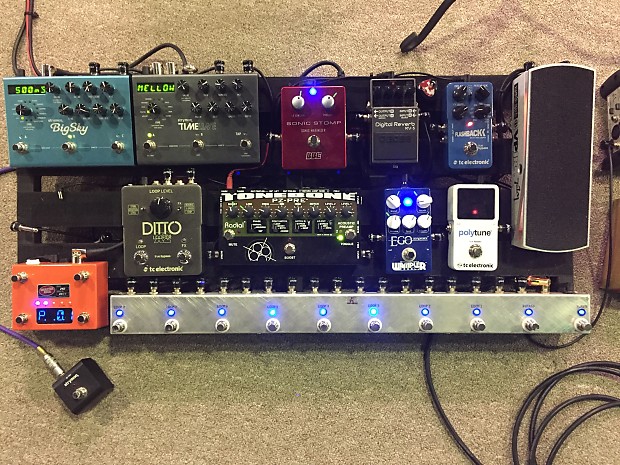 Loop-master 8 channel true bypass looper with tuner mute and | Reverb