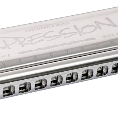 Hohner Xpression Chromatic Harmonica - Key of C w/ Key | Reverb