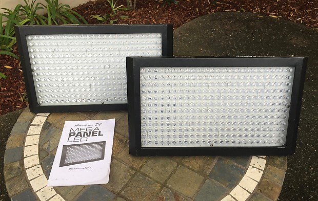 (2) American DJ Mega Panel LED Dance Lighting | Reverb