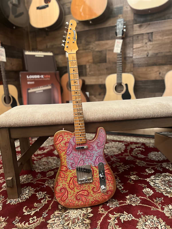 Crook Pink Paisley Telecaster with McVay G Bender | Reverb Australia