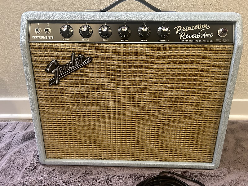 Fender 65 Princeton Reverb Amp Reissue 2000's - Leather Lt | Reverb