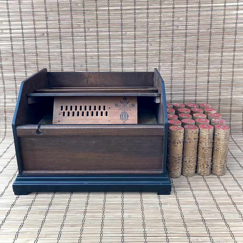 Antique Roller Organ Case and 20 Cobs - Empty Case / Shell - | Reverb