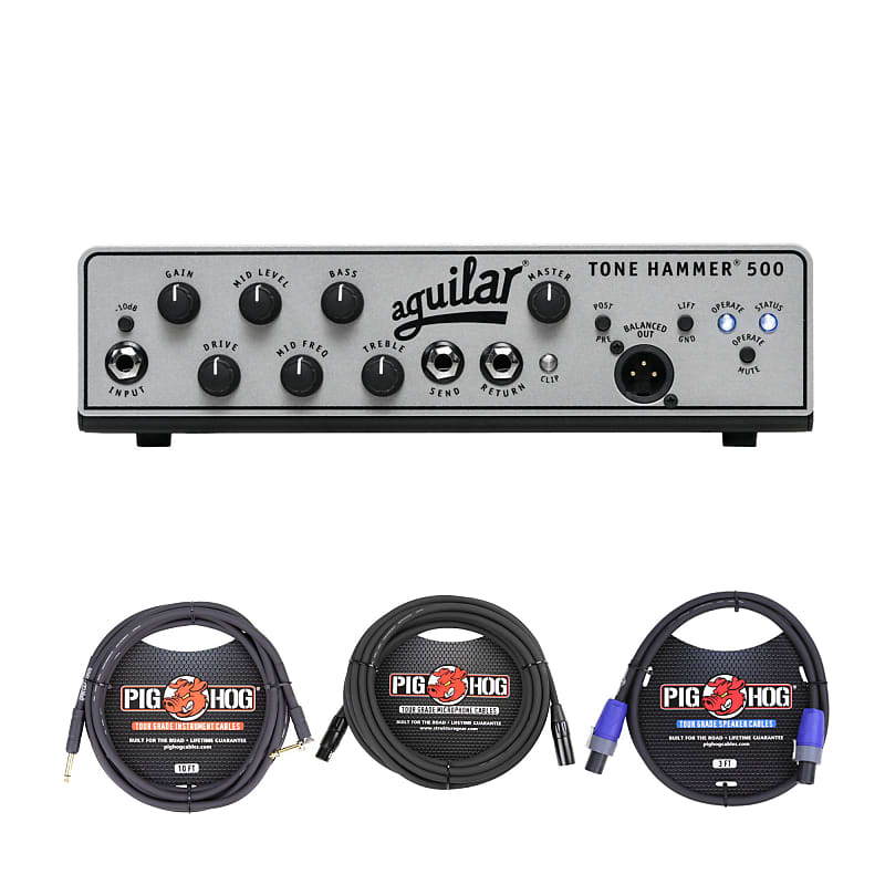 Aguilar TH500 Tone Hammer 500W Bass Amplifier Head with | Reverb