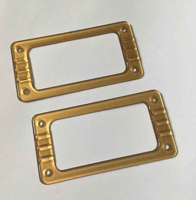 2 Gretsch Gold Pickup Rings for Filtertron Hilotron Pair | Reverb