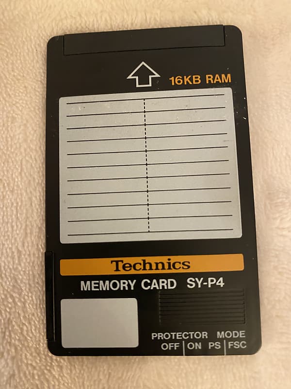 Technics SY-P4 RAM Card 16k | Reverb