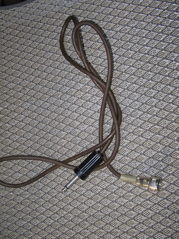 VIntage Brown Screw-in type Lap Steel or Microphone Cable | Reverb