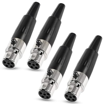 5Pin Mini XLR Connector TA4F Adapter Female Plug Mic | Reverb