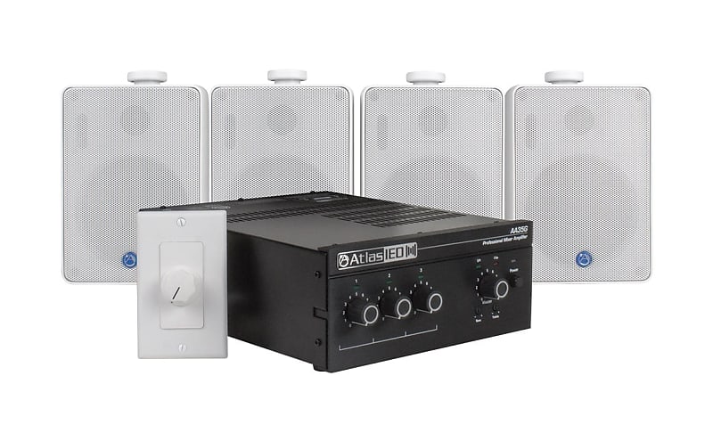 Atlas IED EZSYS-BGM-S-RST-AG Business Music & Paging System, | Reverb