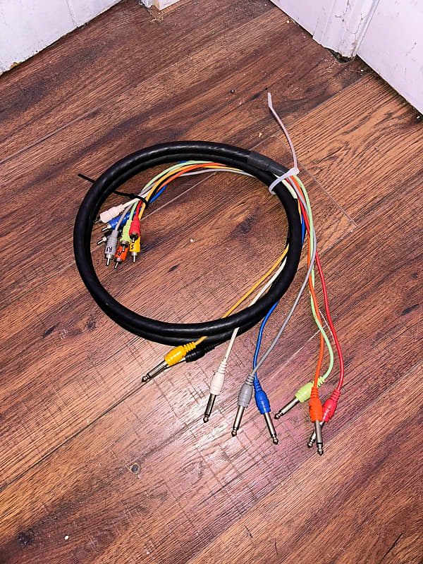 Hosa Snake 8 channel Rca Male to 0.25'' Mono Male 8 FT | Reverb