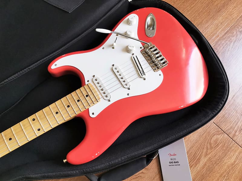 MJT/Guitar Mill Stratocaster Dimarzio Pickups 2021 Fiesta Red | Reverb