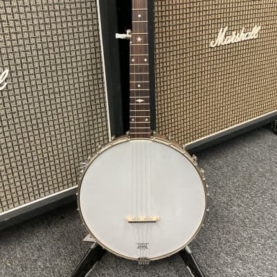 Saga Open Back Short Scale 5 String Banjo - Natural | Reverb