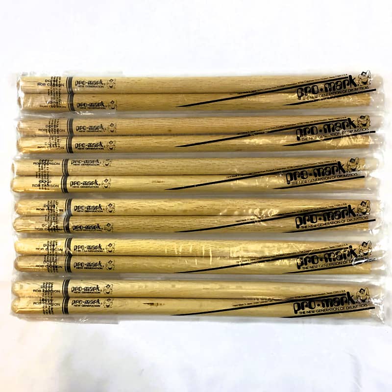6 Pair of Pro-Mark PWDC10N Rob Carson Signature Oak Marching | Reverb