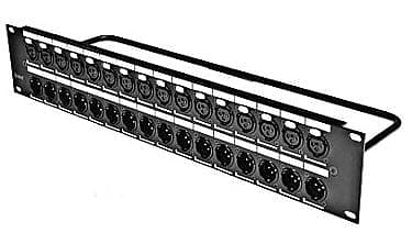 Switchcraft QGPK332MFB 16x16 XLRM and XLRF QG Panel, 2 Rack | Reverb