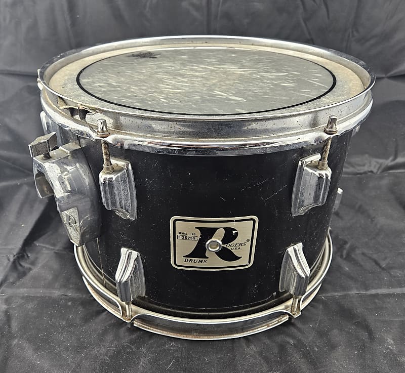 Rogers "Big R" 13x9 Rack Tom Late 1970s - Black | Reverb