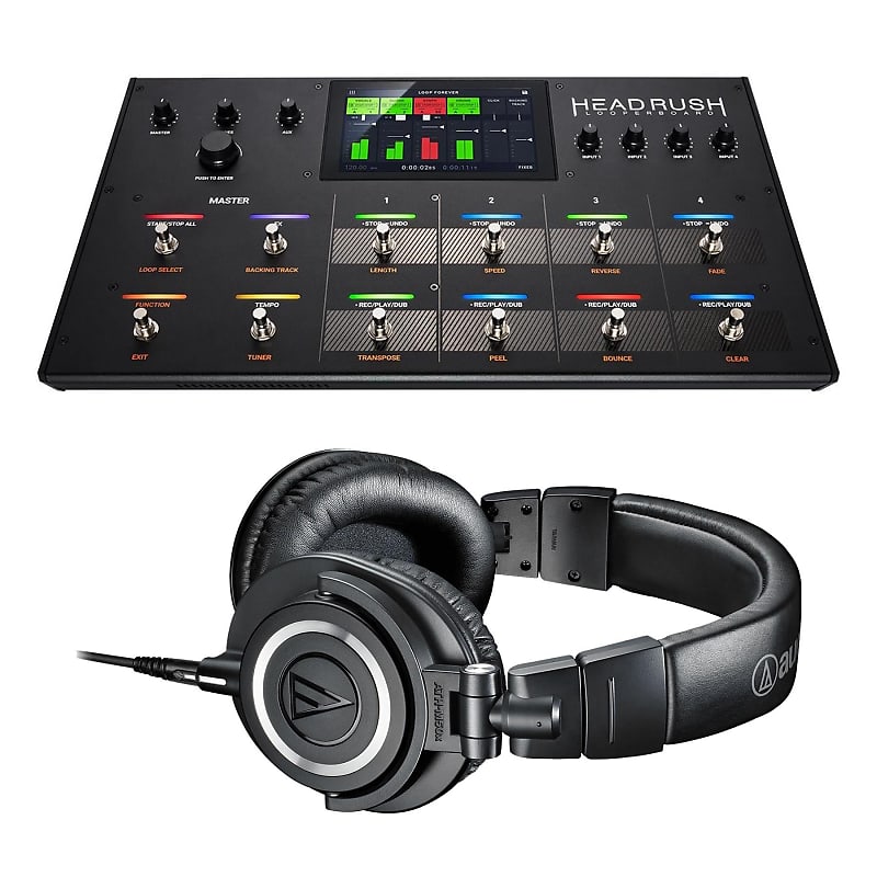 Headrush Looperboard Guitar Pedal Bundle with Audio-Technica | Reverb