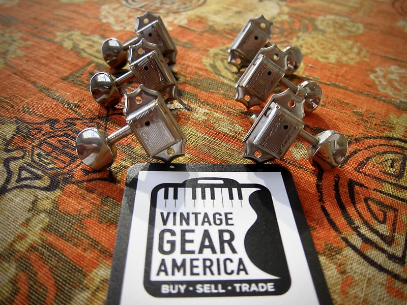 Newer Grover Guitar Tuners Kluson Deluxe Copies (3) on a side | Reverb