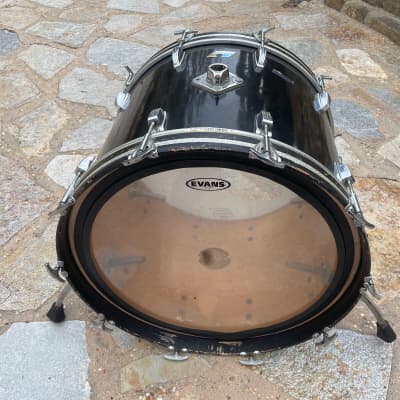 Ludwig Black Cortex 70's 22x16 Maple Bass Drum for set kit | Reverb