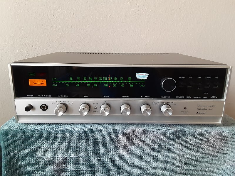 Sansui AM/FM Stereo Receiver 800 1969 - Black Metal | Reverb