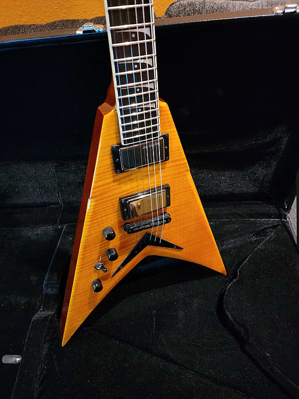 Dean Dave Mustaine VMNT Trans Amber Left Handed Limited | Reverb