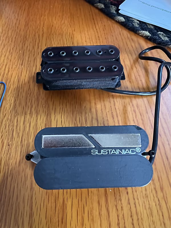 Sustainiac Pickup Setup off a 2016 Schecter Apocalypse- Black | Reverb
