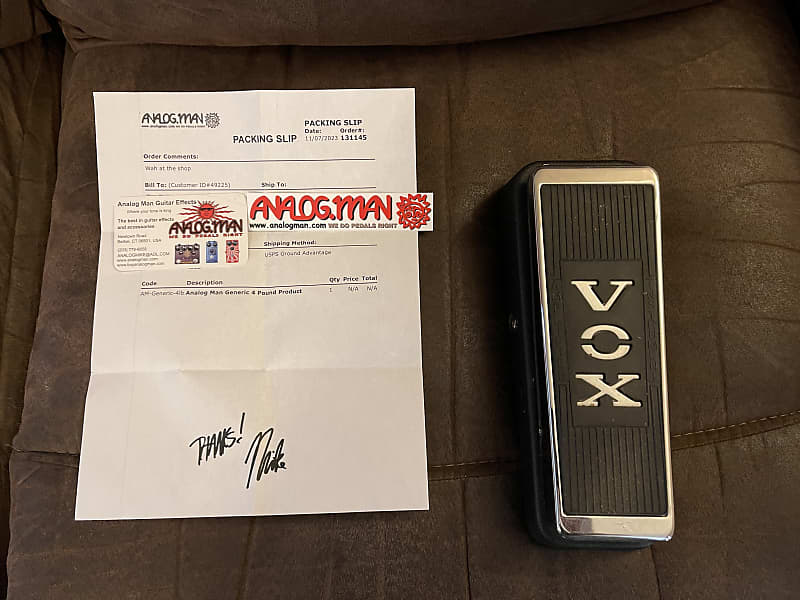 Vox Wah Analogman mod Vox 847 | Reverb