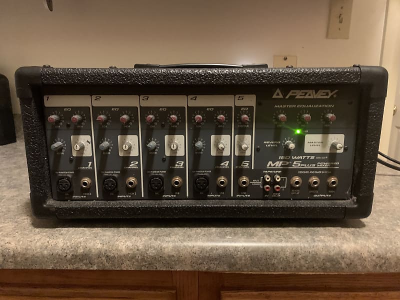 Peavey MP5 Plus Powered Mixer | Peavey Mixer| Peavy Powered | Reverb