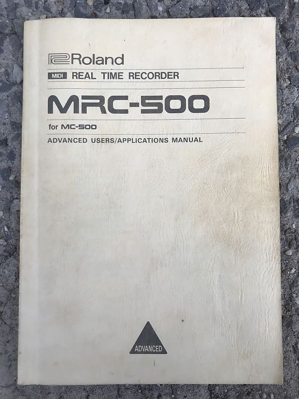 Roland MRC-500 Basic & Advanced Manuals for MC-500 Micro | Reverb