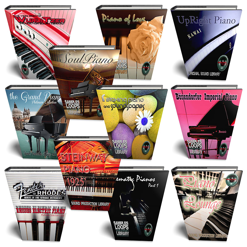 Pianos MEGA Bundle - 11 Large Essentials WAVE/Kontakt | Reverb