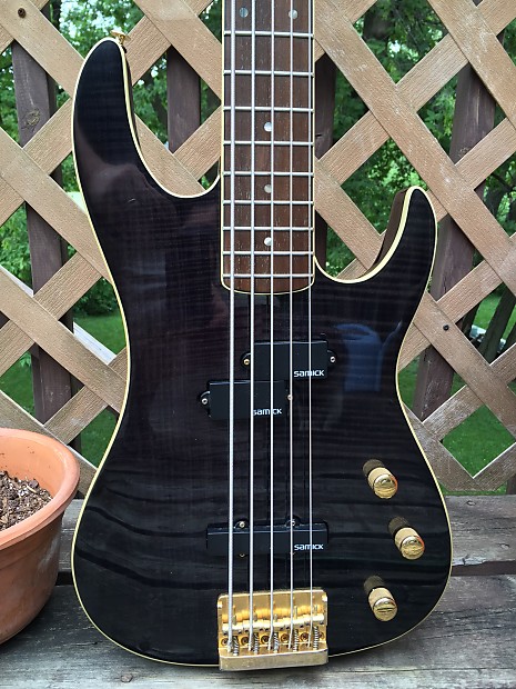 Samick Valley Arts 5-string Bass 90's Trans Black | Reverb