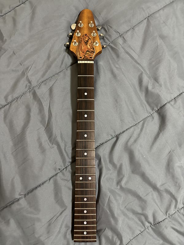 Warmoth Flying V Neck Mahogany 24.75" Grover Tuners | Reverb