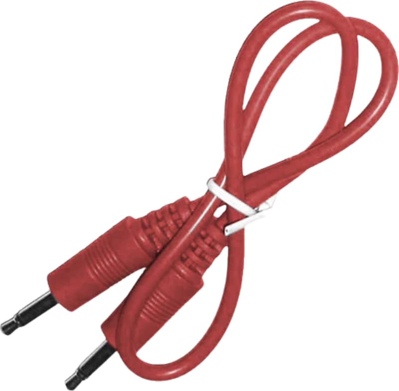 Ad Infinitum 3.5mm TS Mono Patch Cable, 12", Red | Reverb