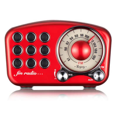 Vintage Radio - Red | Reverb