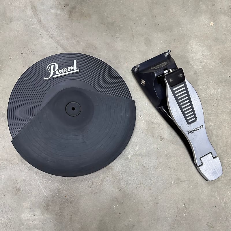 Pearl EPC-14T Electronic Cymbal Pad + Roland FD-8 Pedal - | Reverb