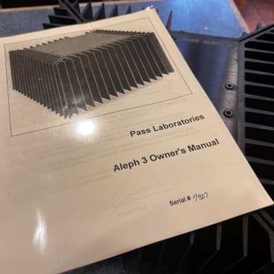 Pass Labs Aleph 3 1990's - blacl | Reverb