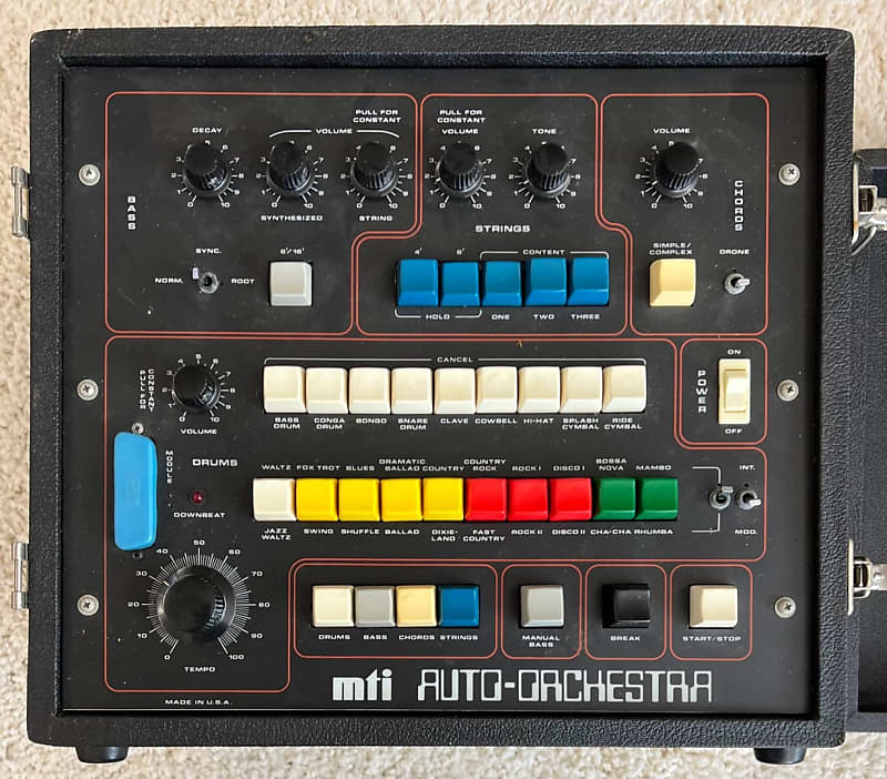 1970s MTI Model AO-1 Auto Orchestra Vintage Drum Machine Bass | Reverb