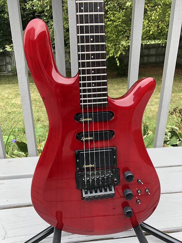 Spector (Kramer Era) NS-6 Neckthru Late 1980’s Trans Red | Reverb