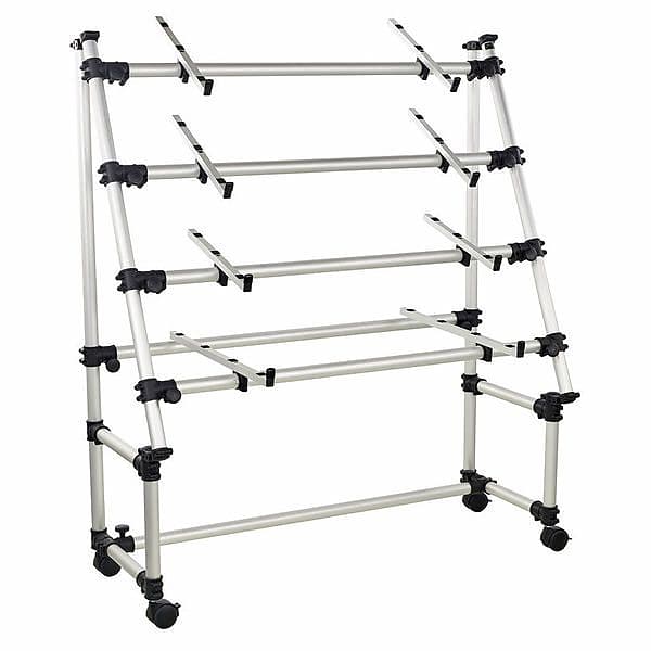 Jaspers 4R-120S 4-Tier Keyboard Stand with Lockable Rollers | Reverb