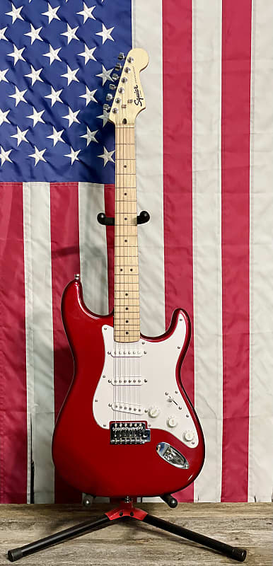 Squier FSR Affinity Stratocaster - Candy Apple Red | Reverb